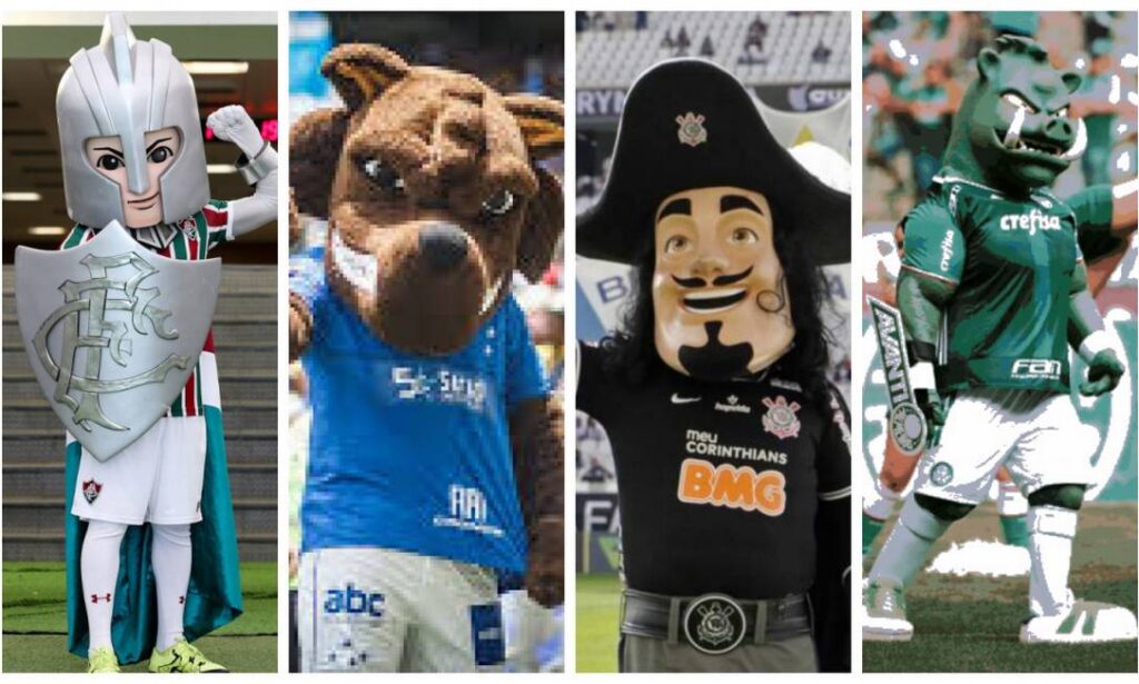 Todos os mascotes dos times brasileiros